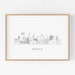 Perth Skyline Print. Perth City Skyline Line Art. Instant Download ...