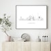 London Skyline Print. London UK City Skyline Line Art. Instant Download ...