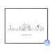 London Skyline Print. London UK City Skyline Line Art. Instant Download ...