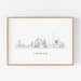 London Skyline Print. London UK City Skyline Line Art. Instant Download ...
