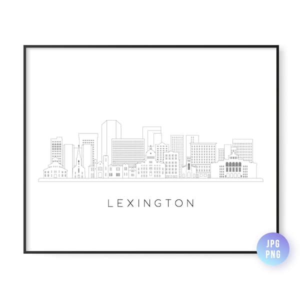 Lexington Skyline - Etsy