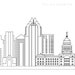 Austin Skyline Print. Austin TX City Skyline Line Art. Instant - Etsy