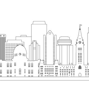 Ottawa Skyline Print. Ottawa City Skyline Line Art. Instant Download ...