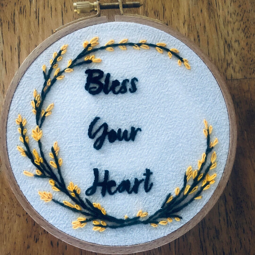 5" Embroidery Sign - Etsy