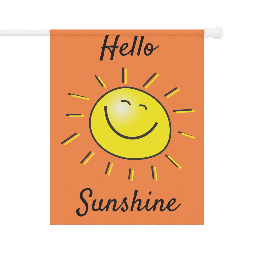 Hello Sunshine Flag - Etsy