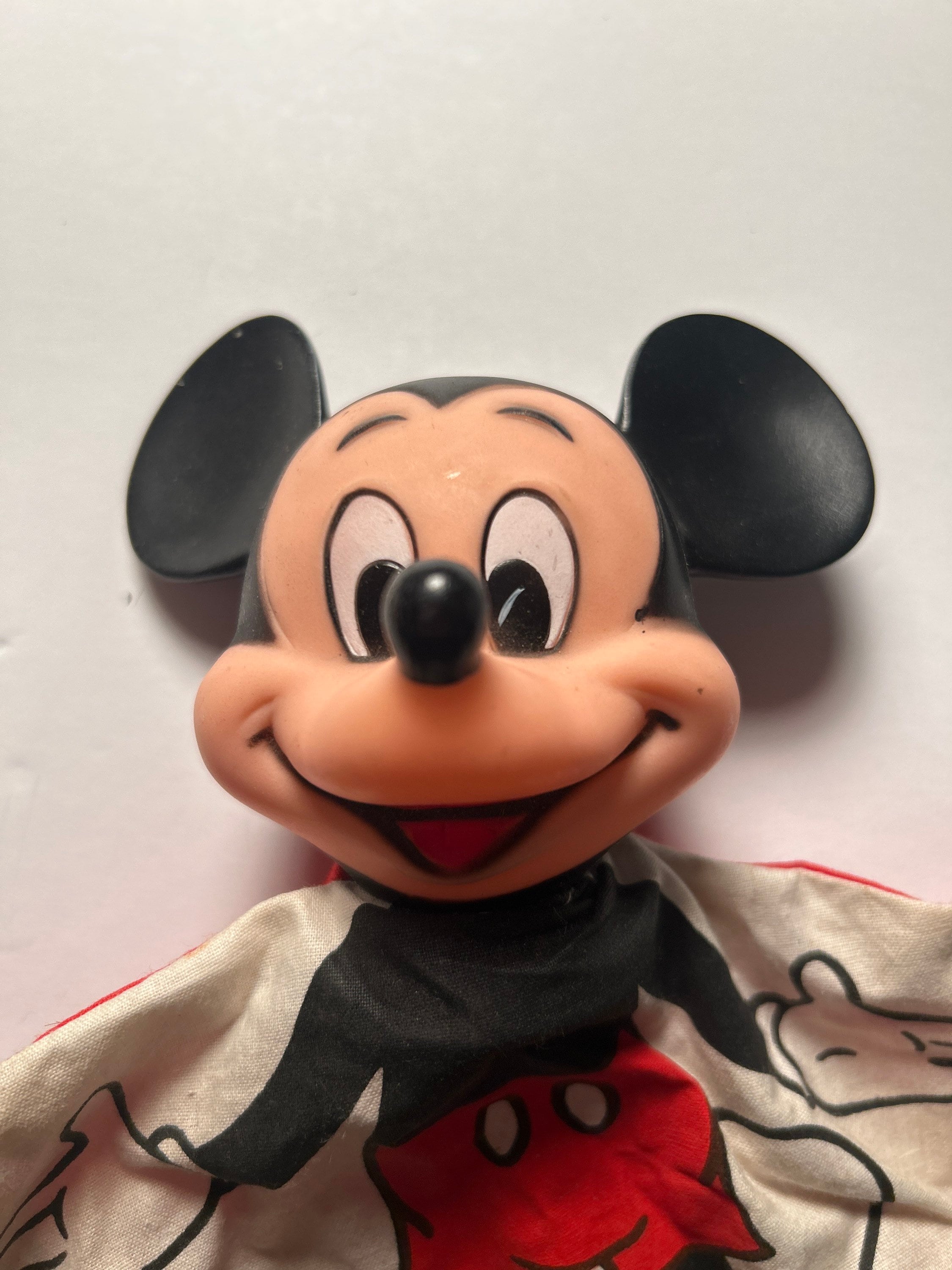 Walt Disney Hand Puppet, Mickey Mouse Hand Puppet, Vintage Toy, Mickey ...