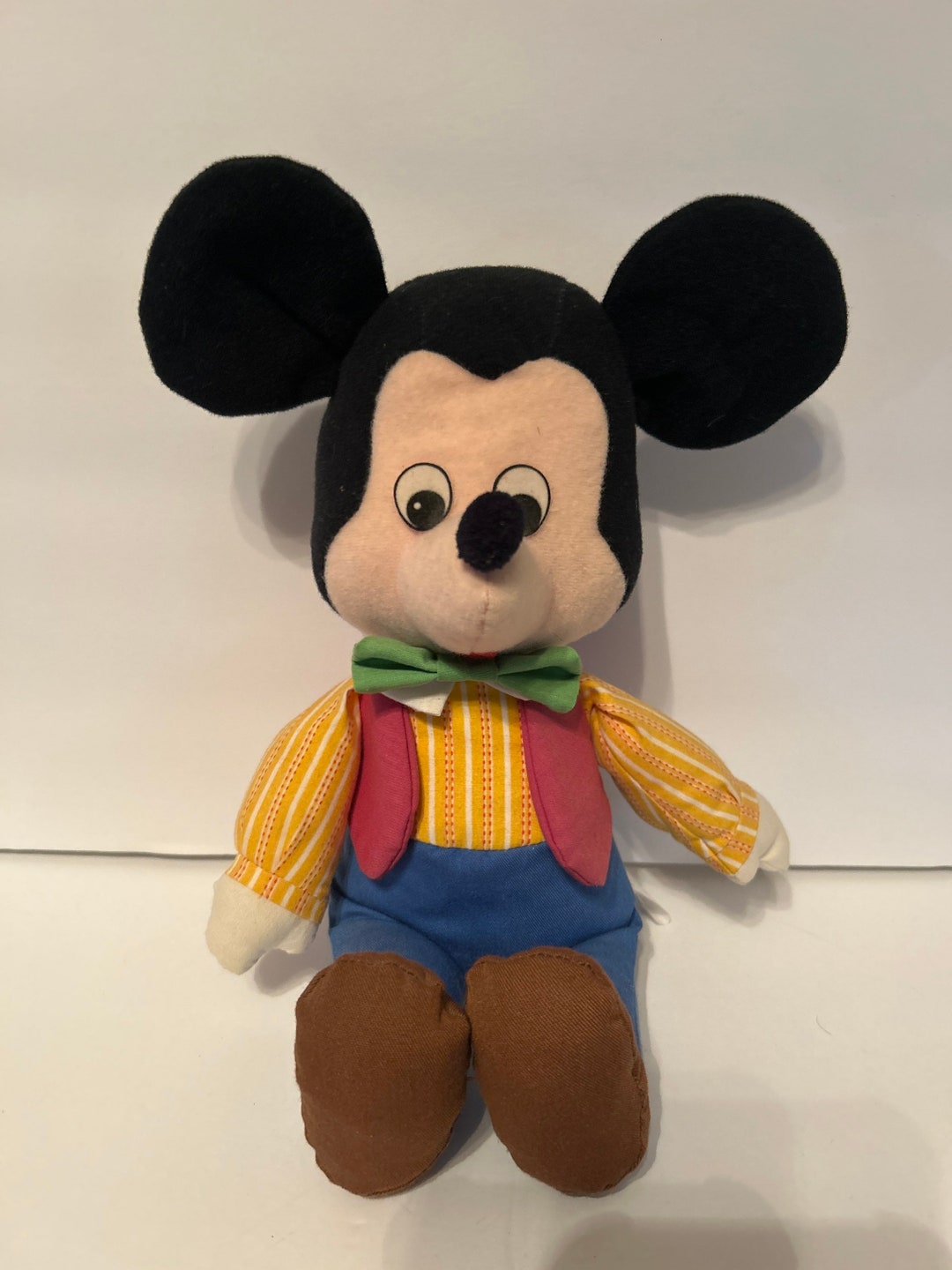 Wind up Vintage Mickey Mouse Plush Toy, Mickey Mouse, Wind up Toy - Etsy