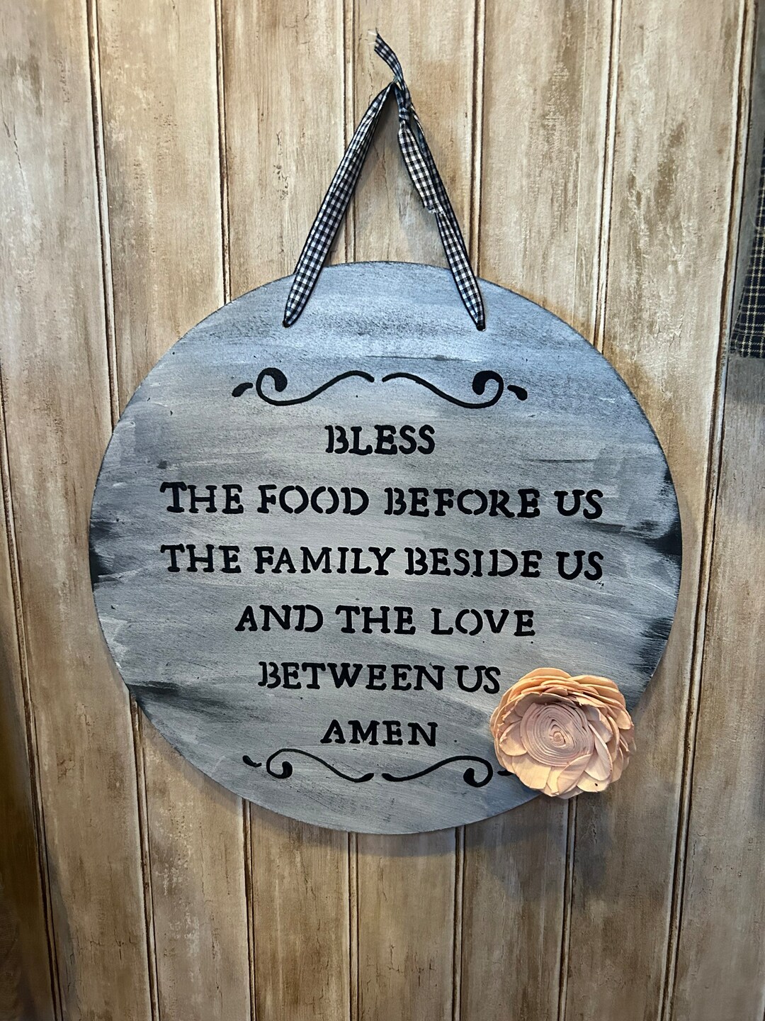 God Bless Sign, Farmhouse, Country, Primitive, Religious, Kitchen Decor ...