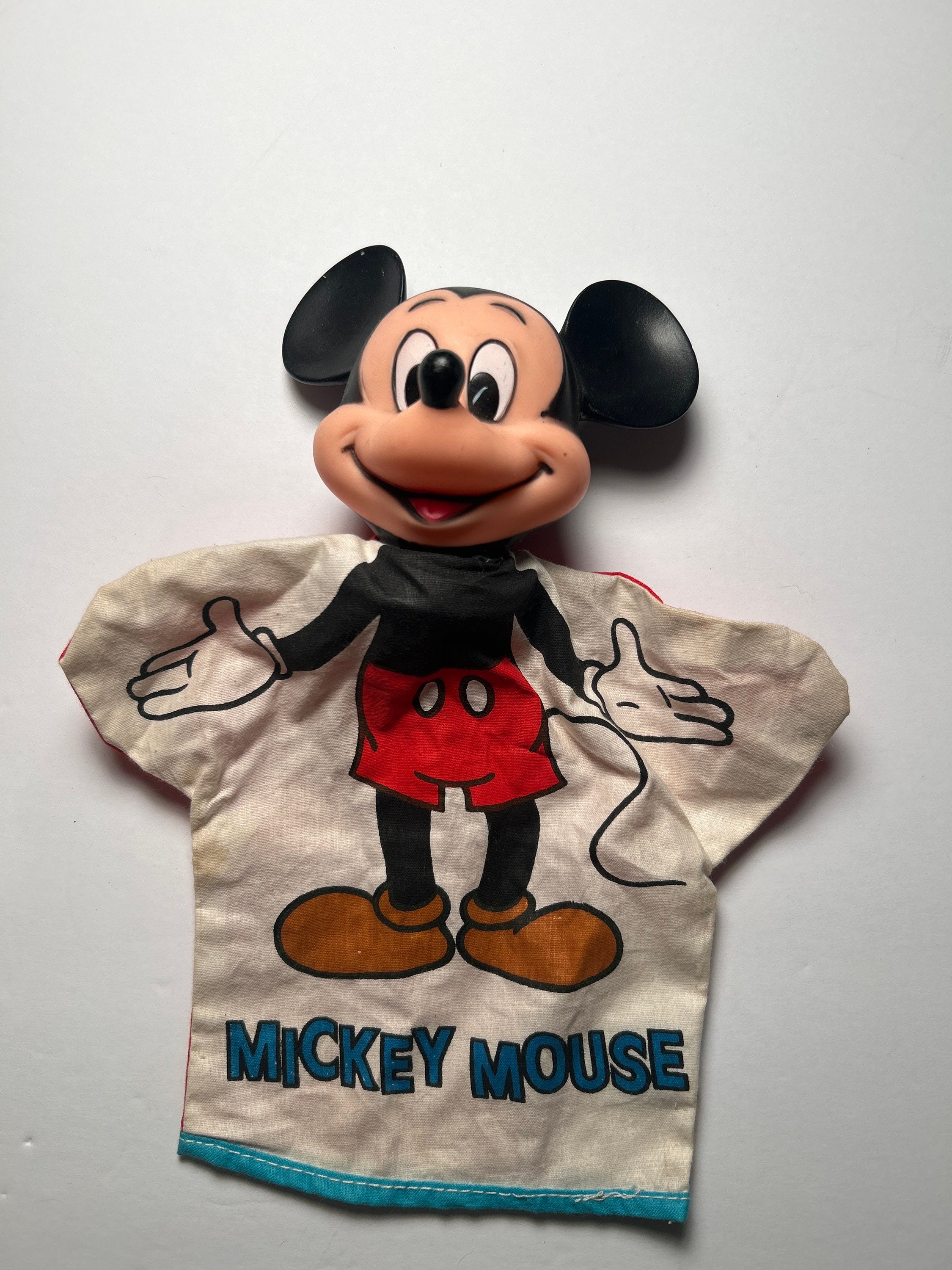 Walt Disney Hand Puppet, Mickey Mouse Hand Puppet, Vintage Toy, Mickey ...