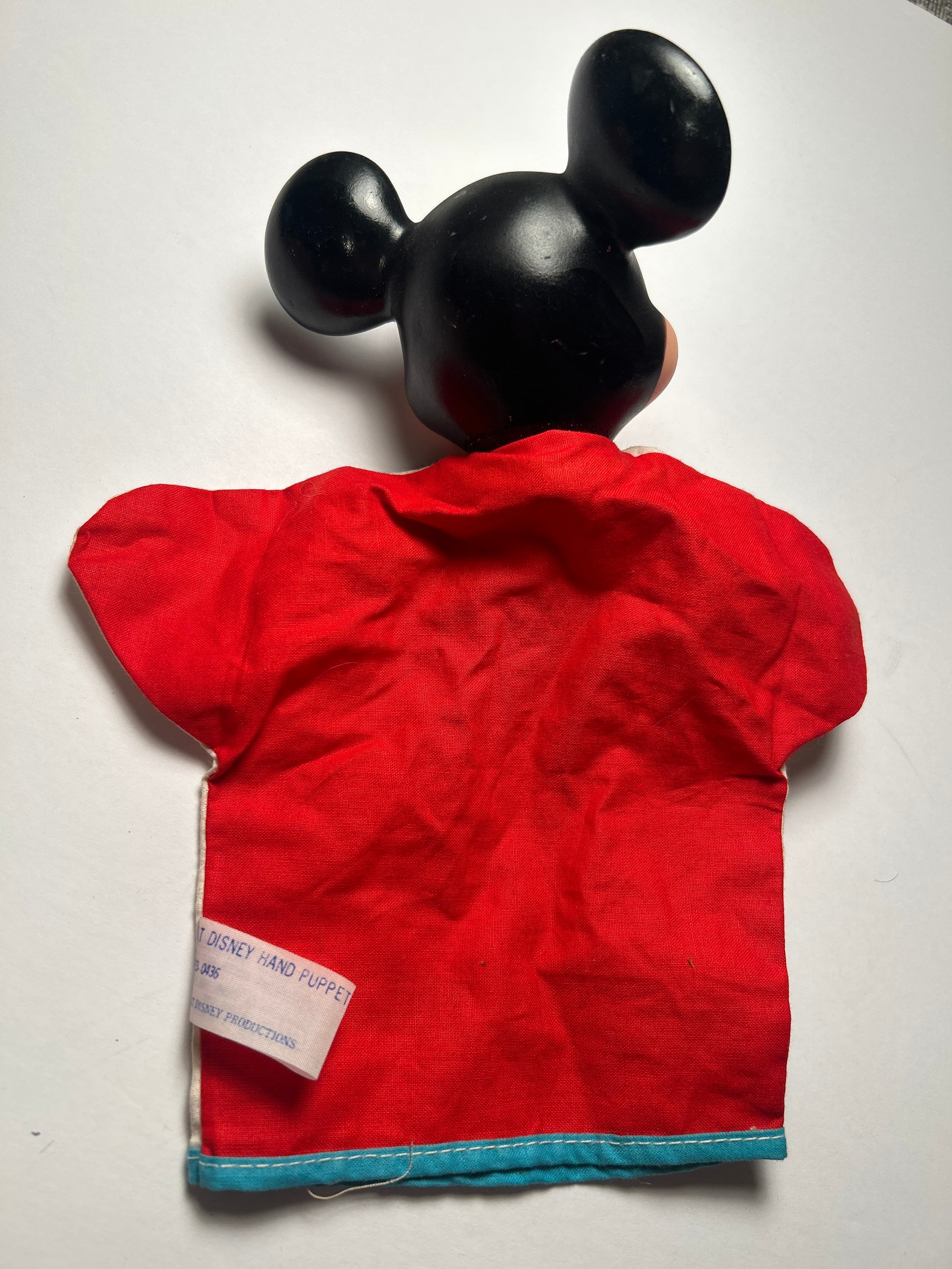Walt Disney Hand Puppet, Mickey Mouse Hand Puppet, Vintage Toy, Mickey ...