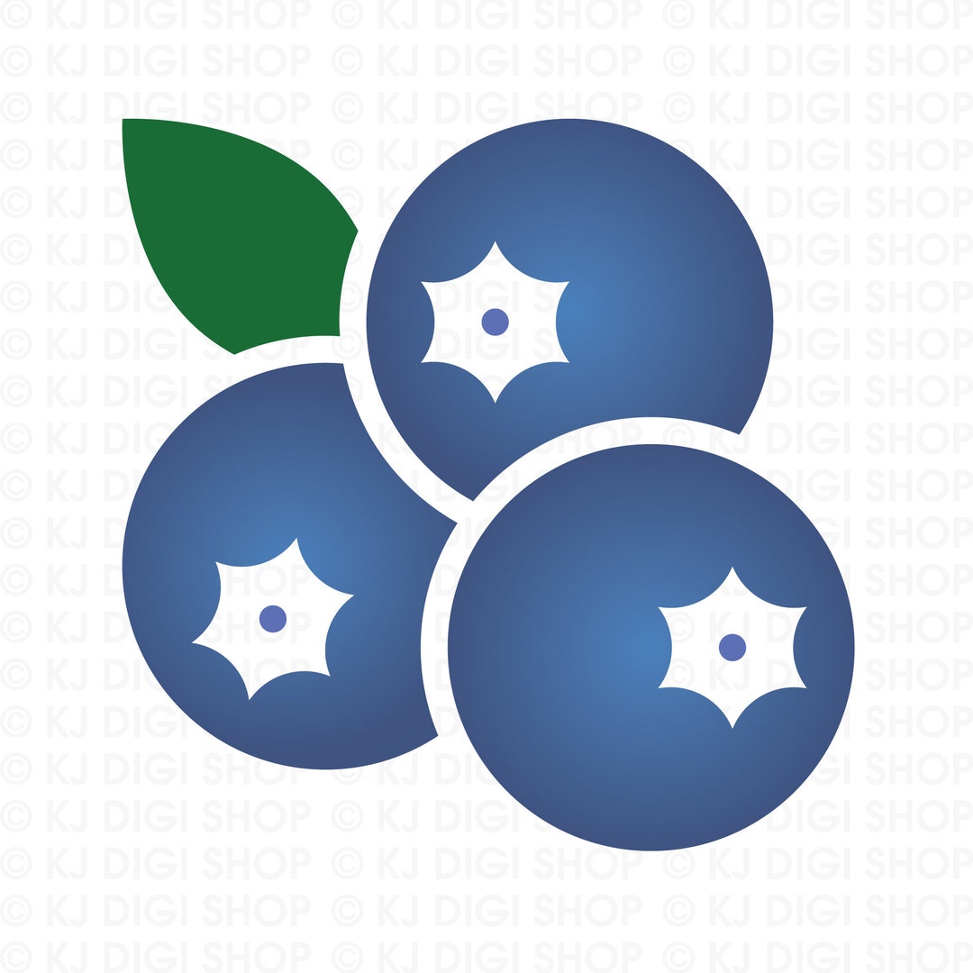 Blueberry Svg Blueberry Clipart Blueberry Png Blueberry Cut File Fruit ...