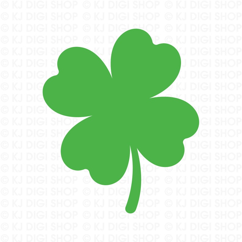 Trébol SVG Shamrock SVG 4 hojas trébol Laser Cut File Saint Patricks ...