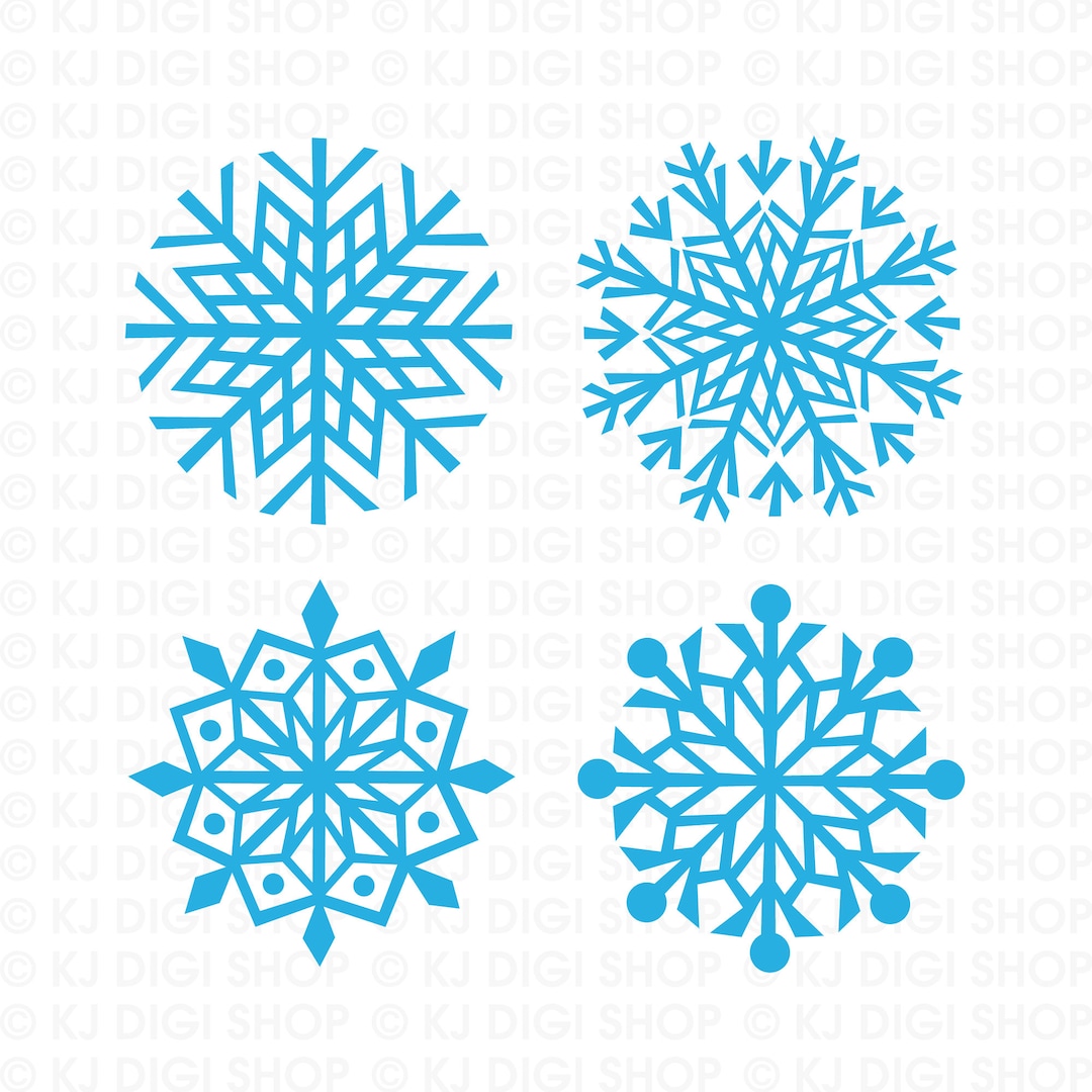 Snowflake Svg Bundle Christmas Snowflakes Files for Cricut Svg Winter ...