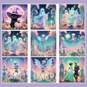 Pastel Halloween Mega Bundle Clipart, SVG and PNG Instant Download ...