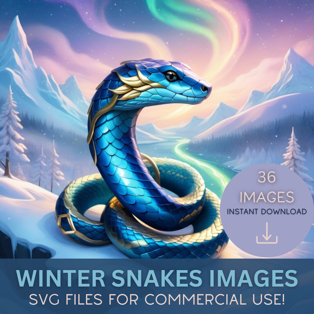 Winter Snake Clipart Bundle | SVG Files for Free Commercial Use ...