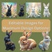 Spring Bunny Clipart Bundle SVG Images for Commercial Use Digital ...