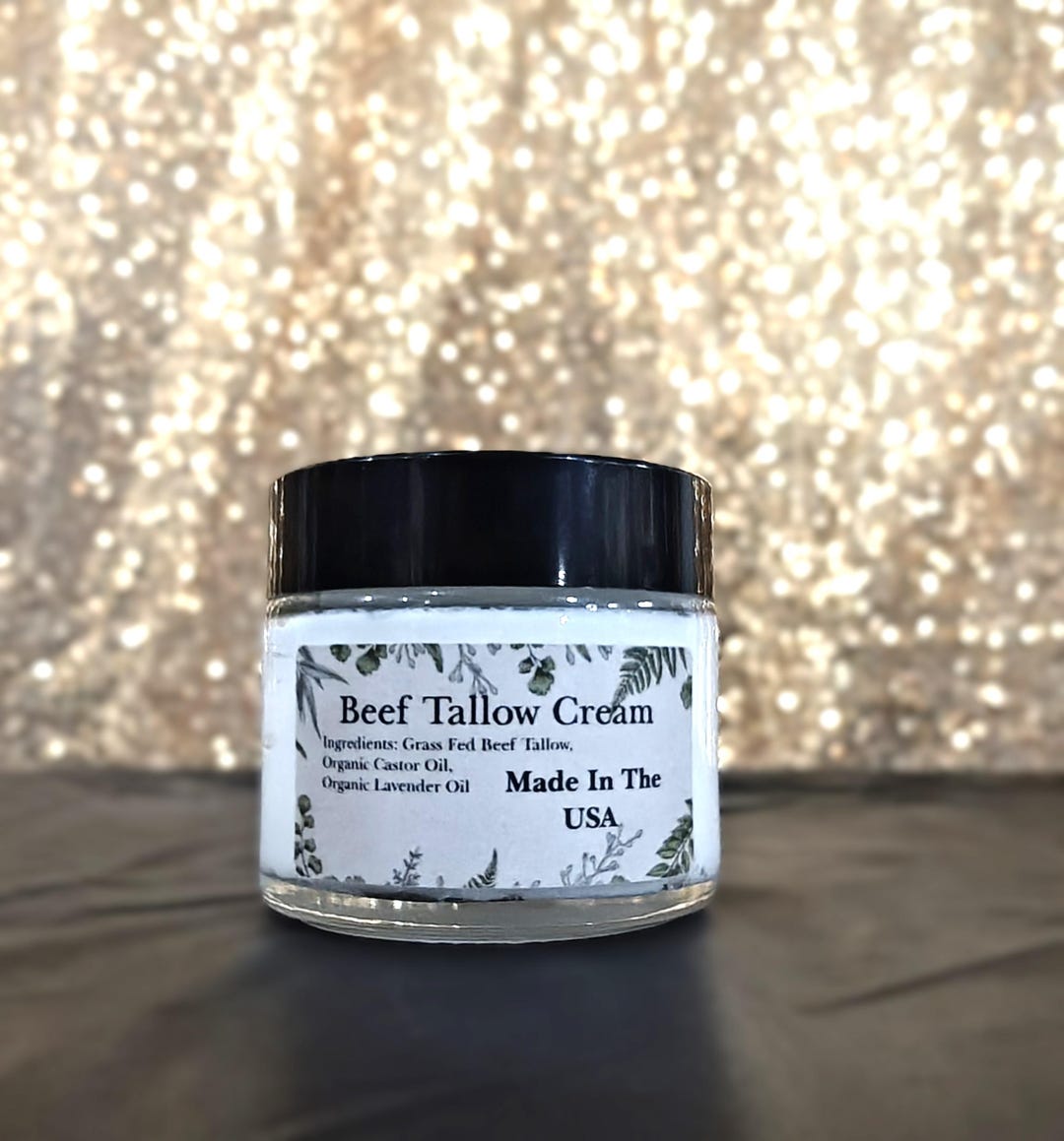 Lavender Beef Tallow Cream - 2oz Jars - Etsy