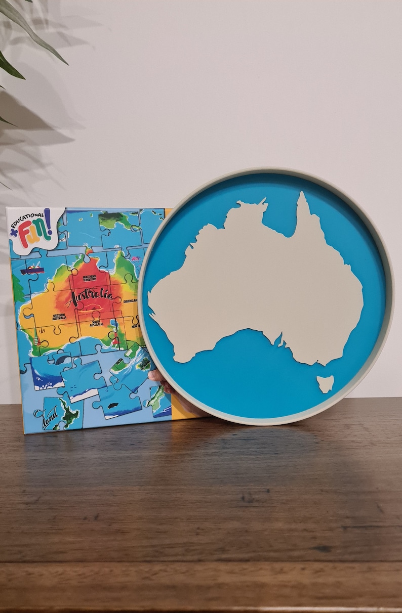 Australia Map Sensory Play Tray | Trinket Trays | Eco Trays | Early ...