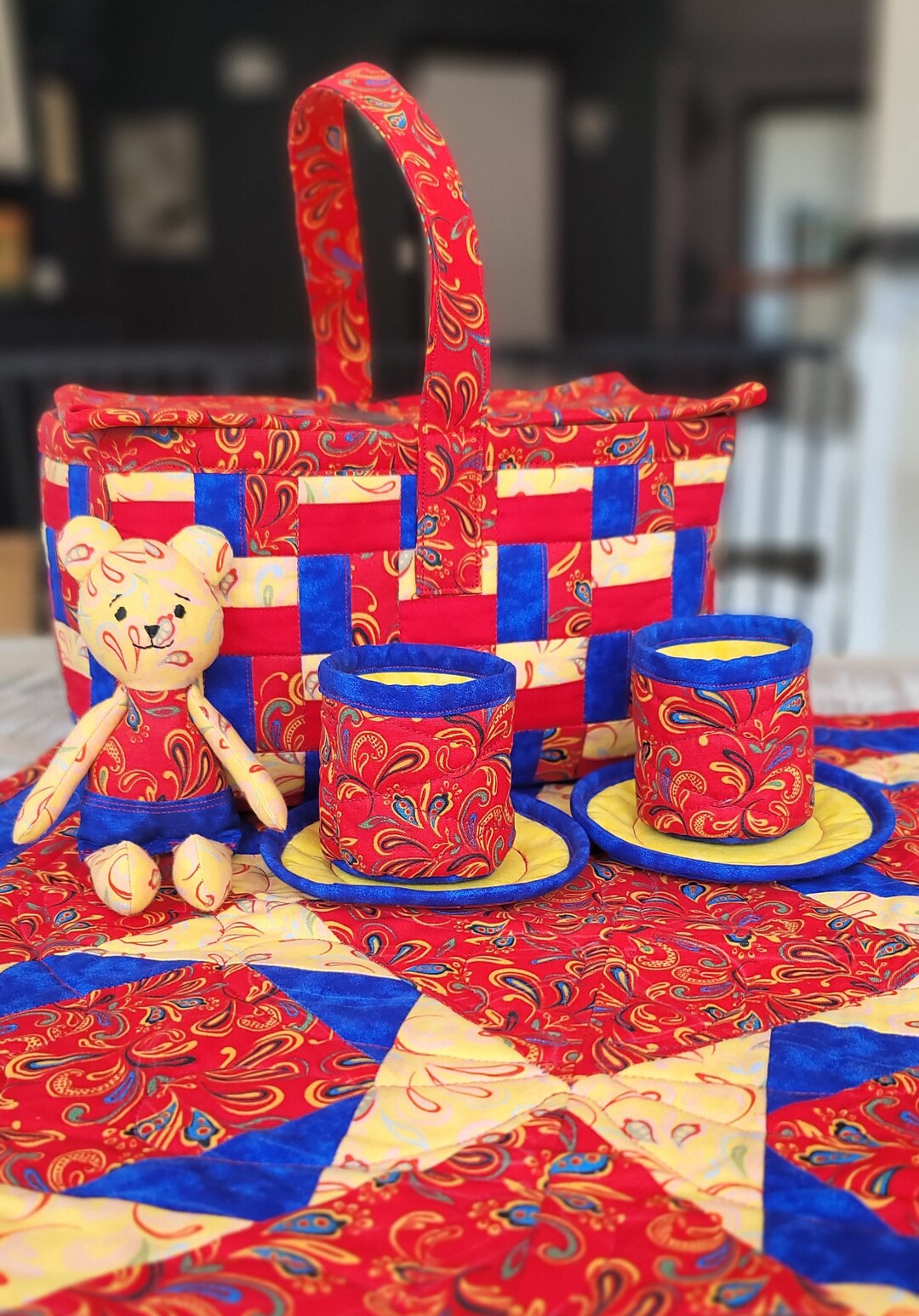 Child Soft Play Picnic Basket and Accessories With Heirloom Quality ...