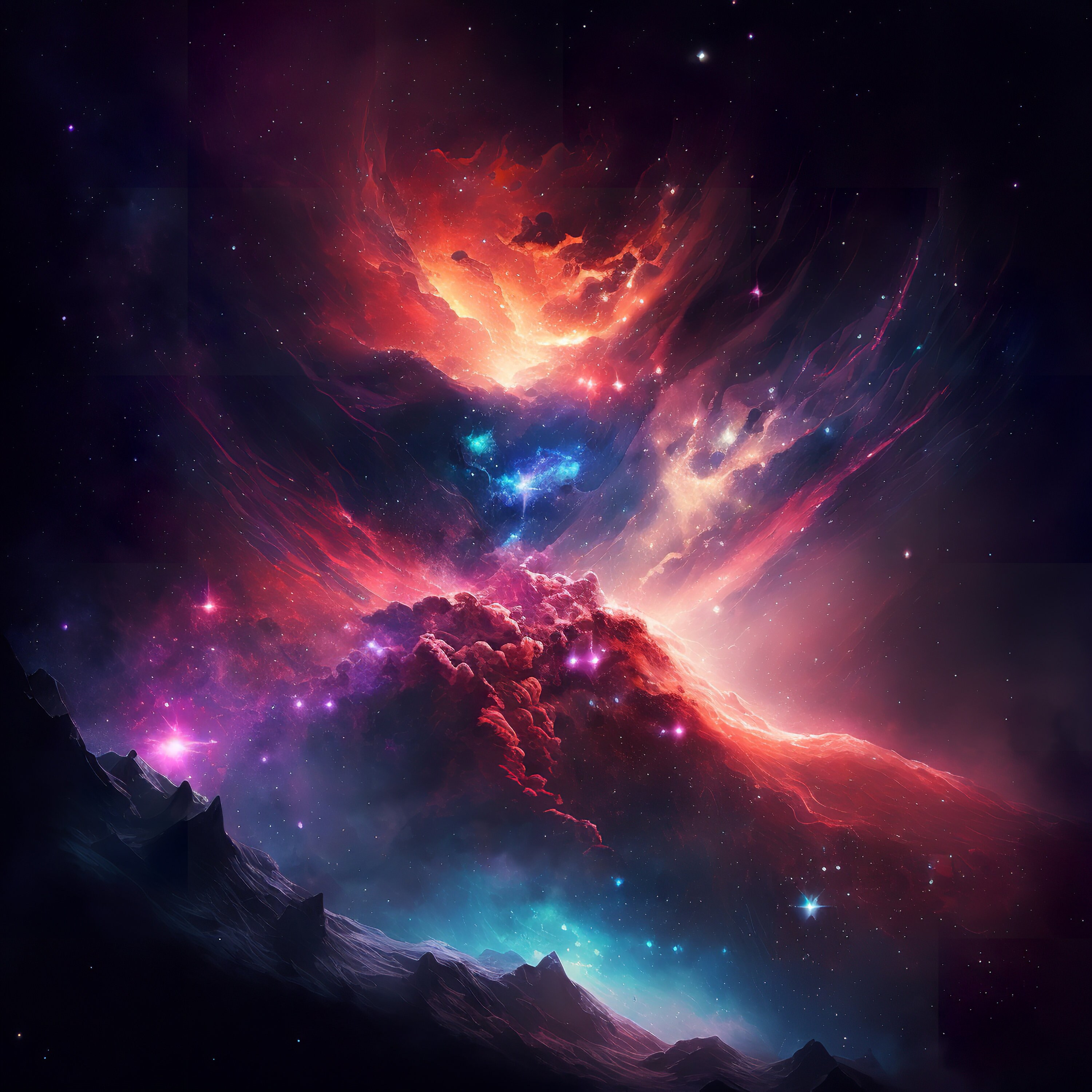 Galaxy Backgrounds Cosmic Digital Papers 21 Pack Beautiful Illustration ...