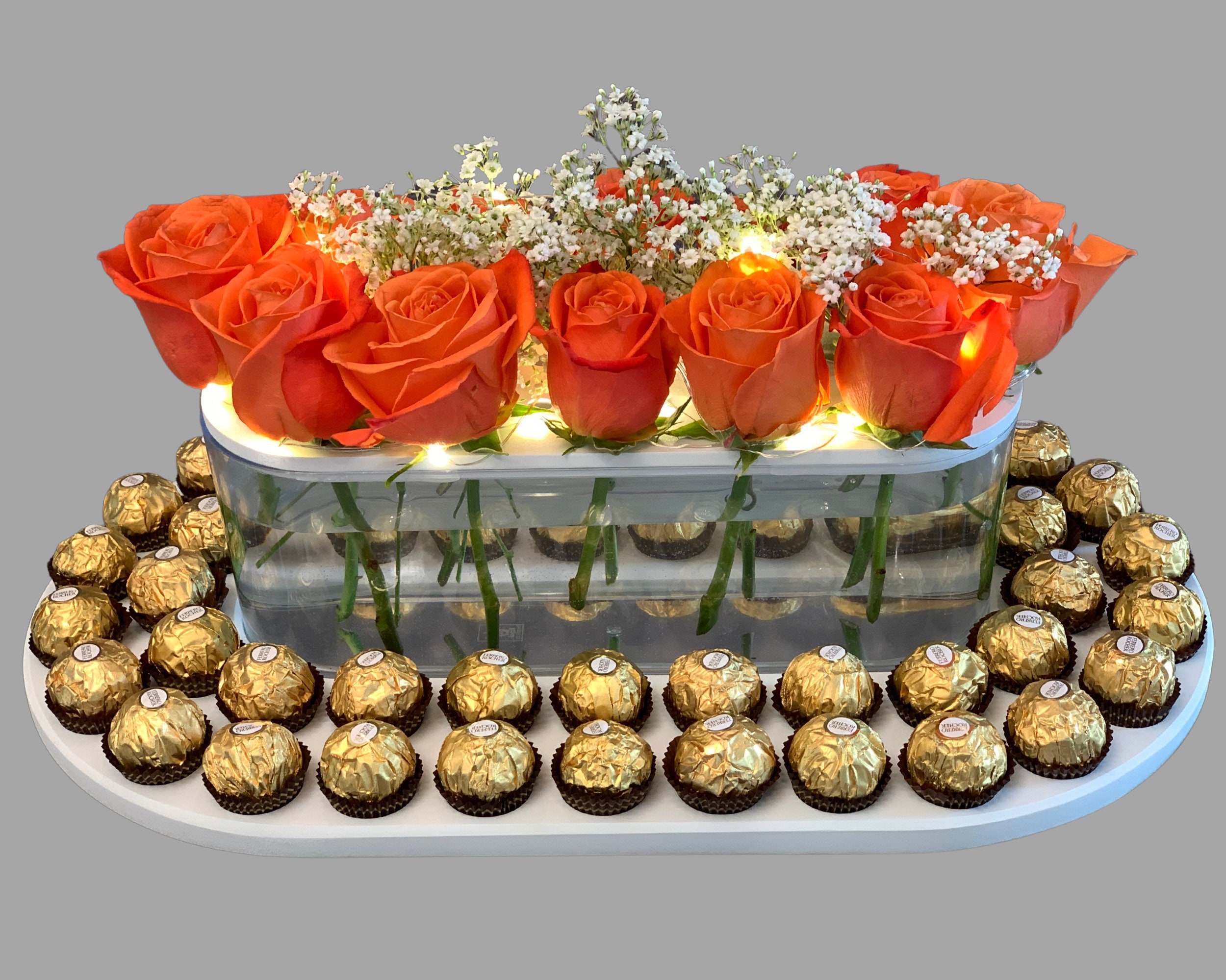 Centerpiece Table Flower Display Ferrero Rocher Display - Etsy