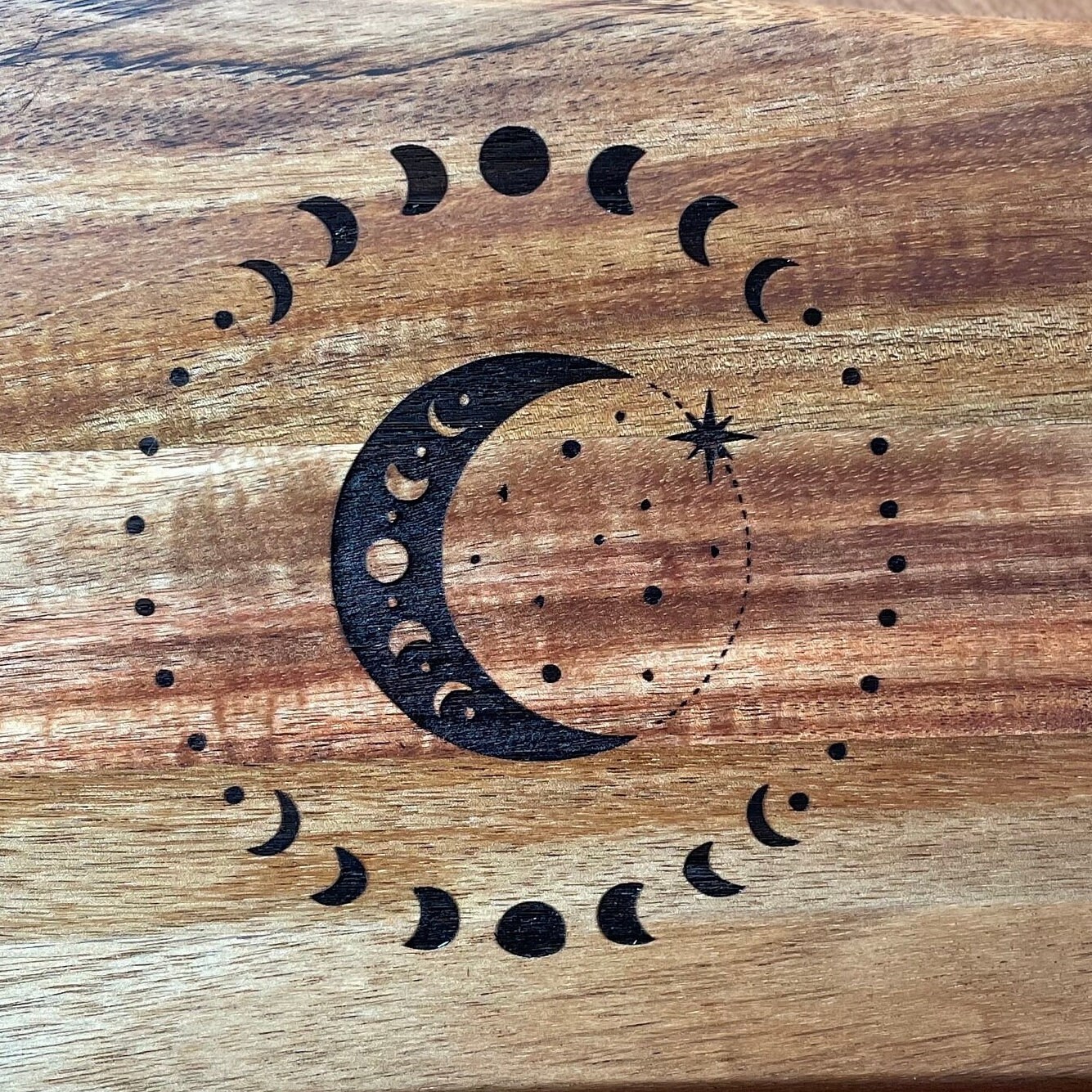 Handcrafted Moon Phase Twilight Cutting and Charcuterie Board - Etsy