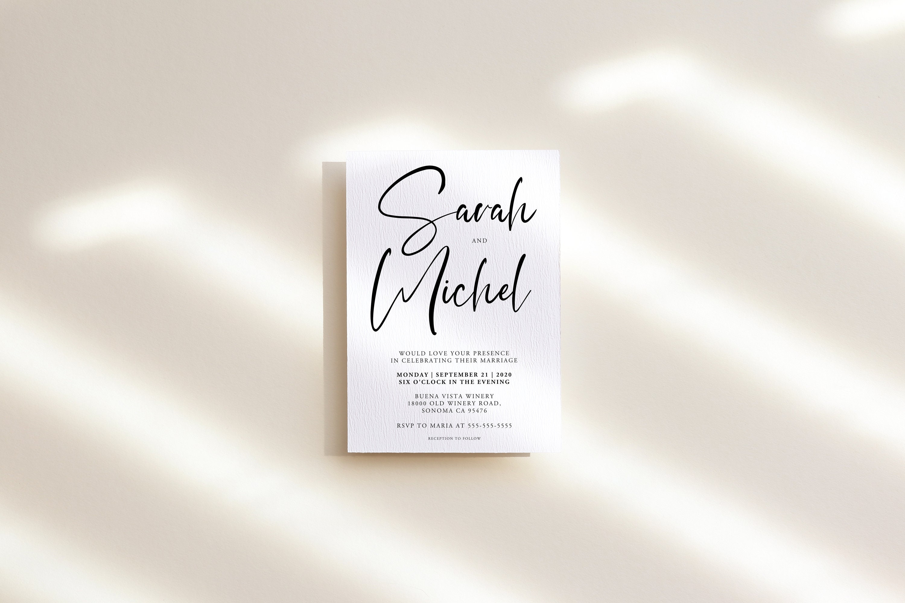Digital Modern Wedding Invitation Evite Custom Invitation - Etsy