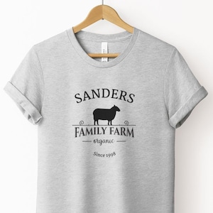 Custom Family Farm Tee | Local Sheep Farmer Tshirt Personalized Farm ...
