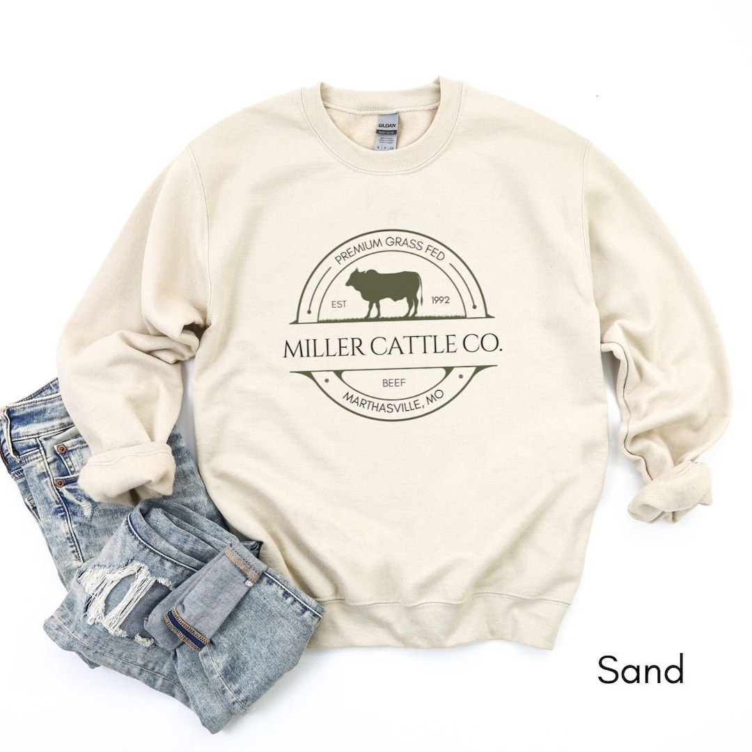 Custom Cattle Farm Sweatshirt Local Beef/cattle Farmer Shirt ...