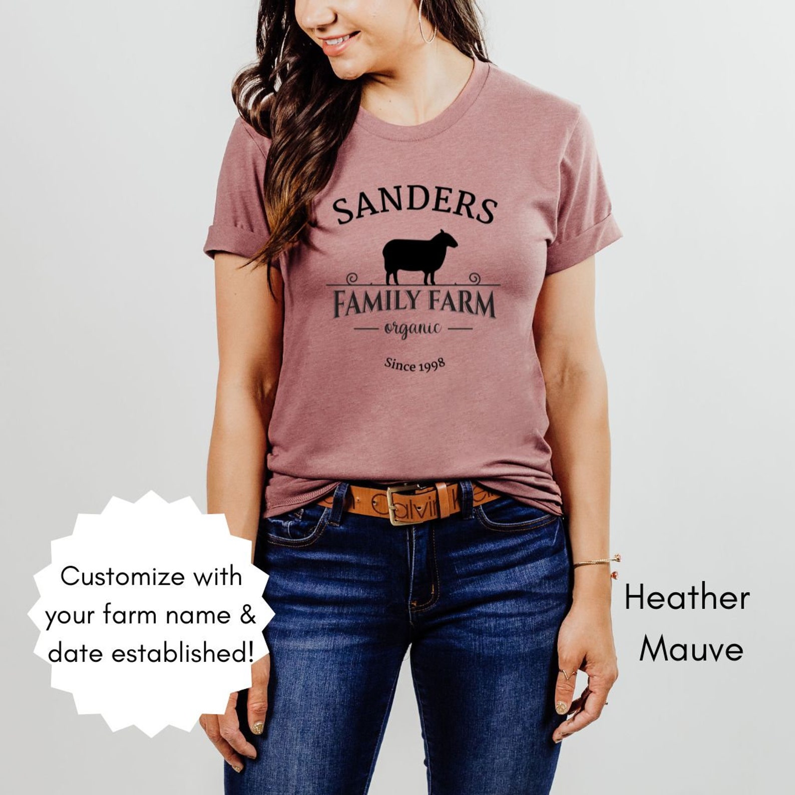 Custom Family Farm Tee Local Sheep Farmer Tshirt Personalized Farm Tee ...