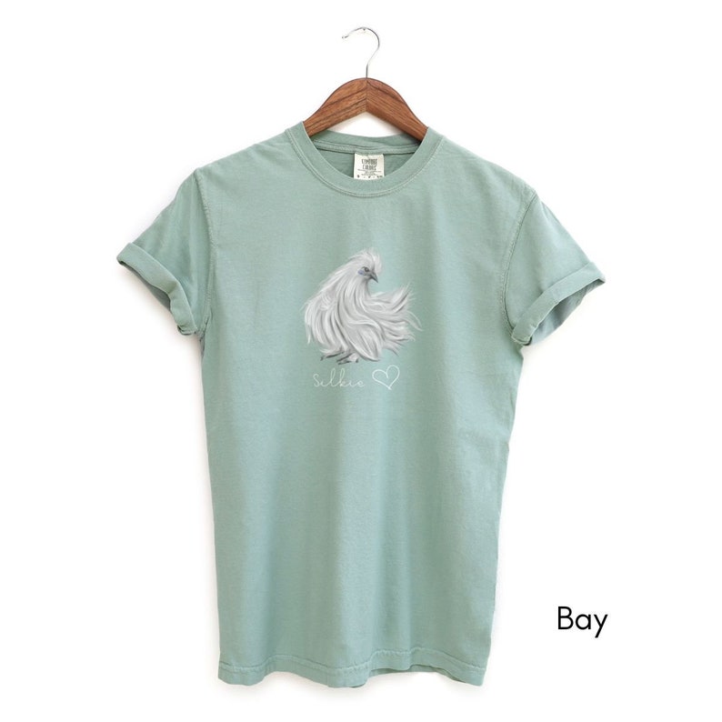 Silkie Love - Unisex Garment-dyed Silkie Chicken Tshirt, Chicken Lover ...