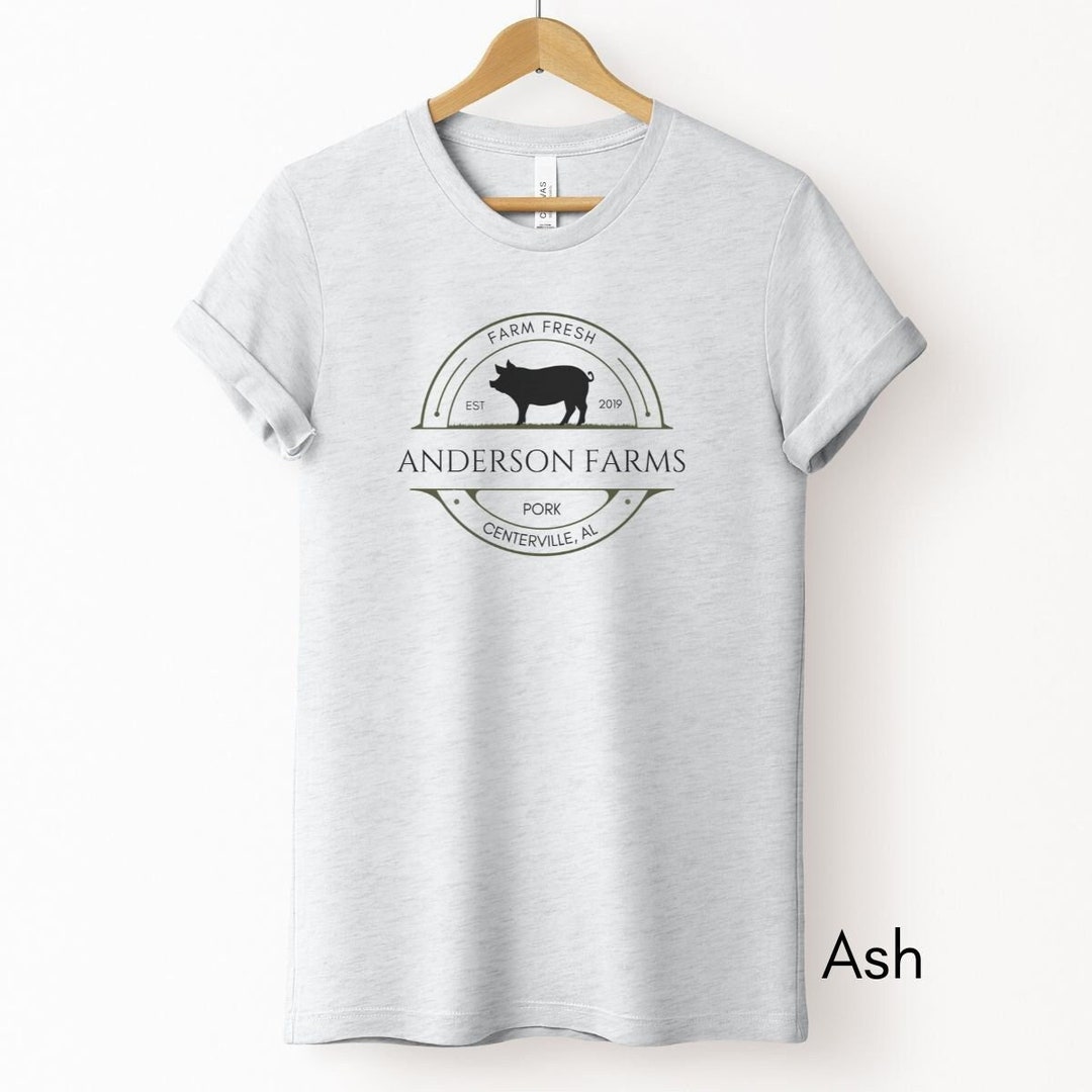 Custom Pig Farm Tee Local Pork Dealer T-shirt | Personalized Farm Tee ...