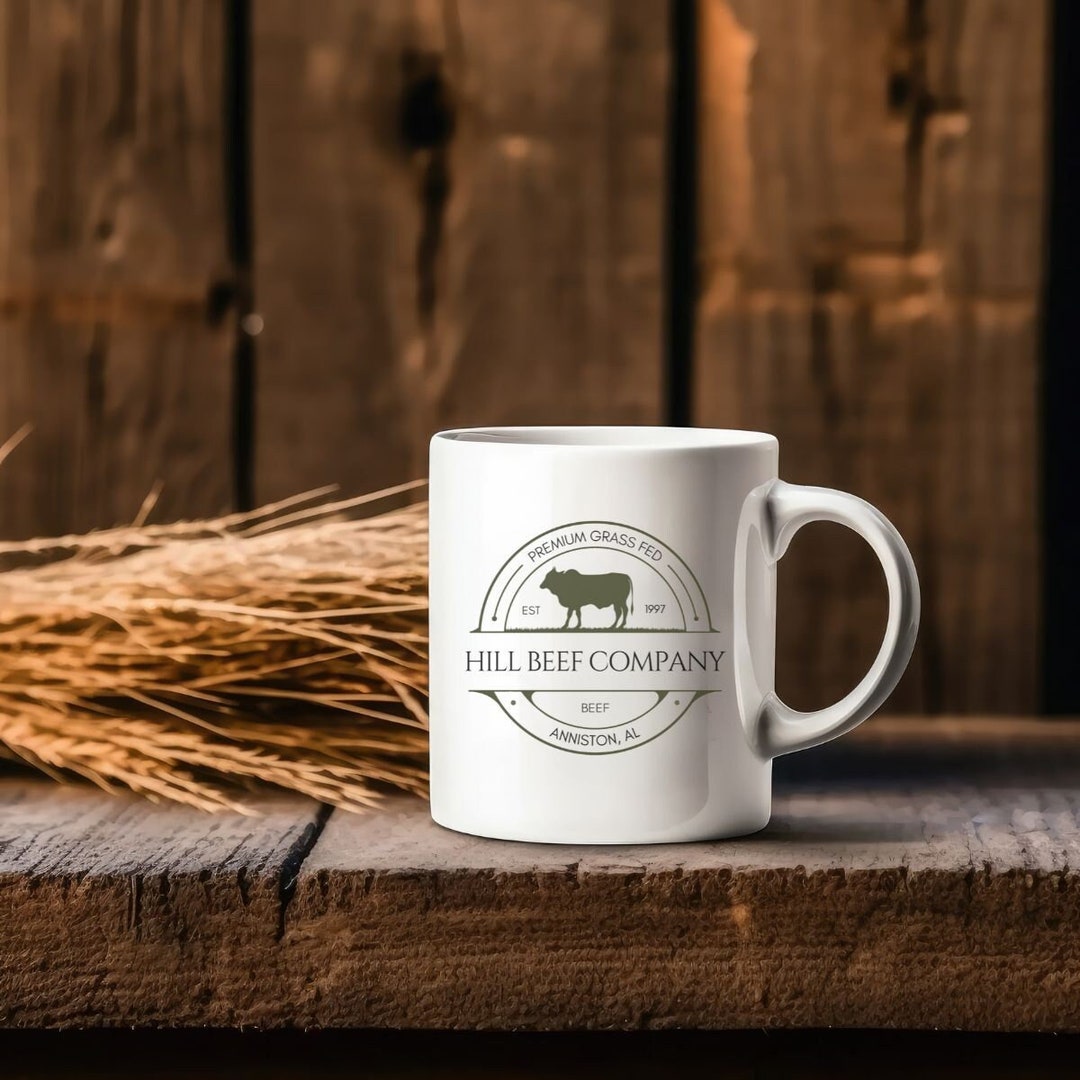 Custom Cattle Farm/ranch Ceramic Mug 11oz | Gift for Ranchers | Beef ...
