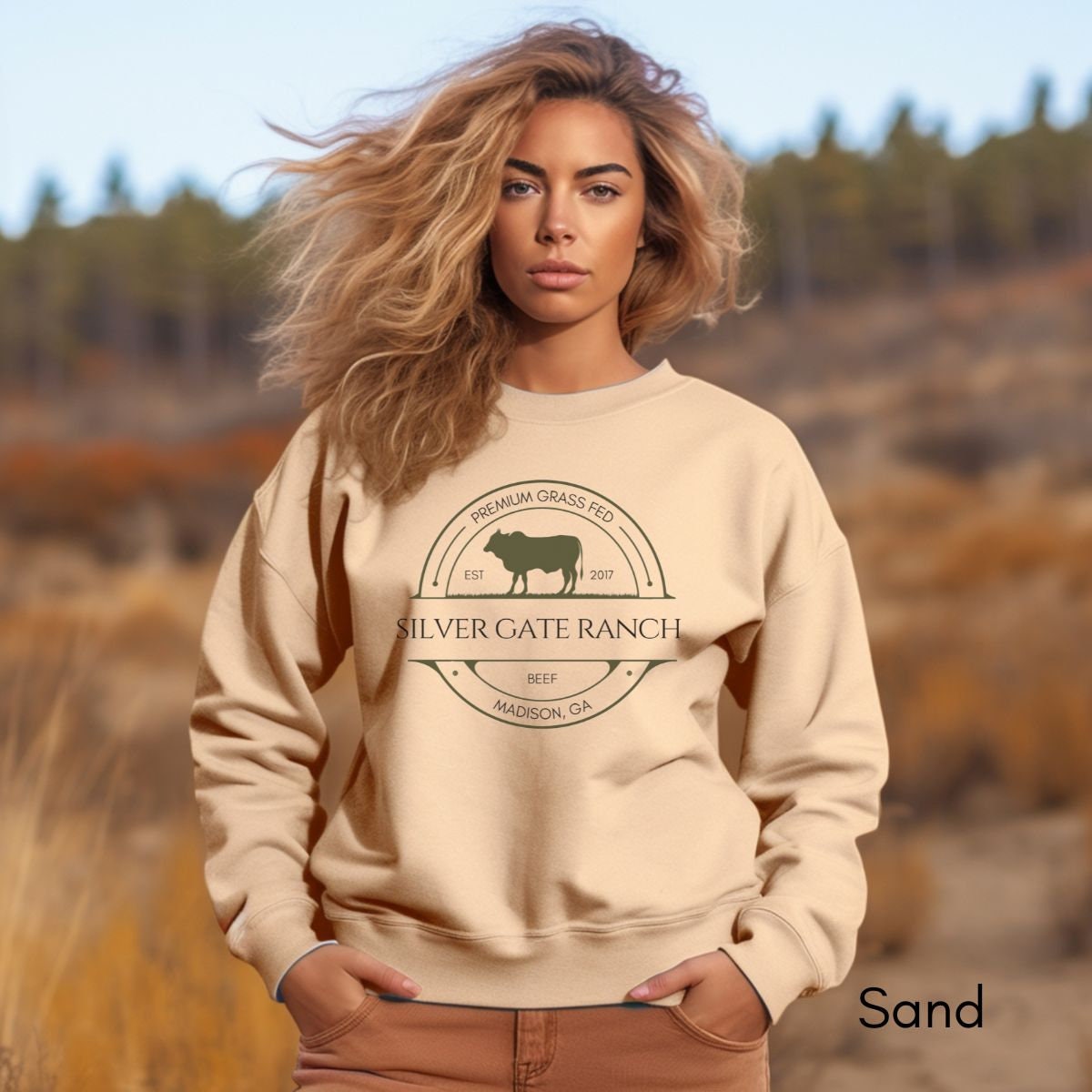Custom Cattle Farm Sweatshirt Local Beef/cattle Farmer Shirt ...