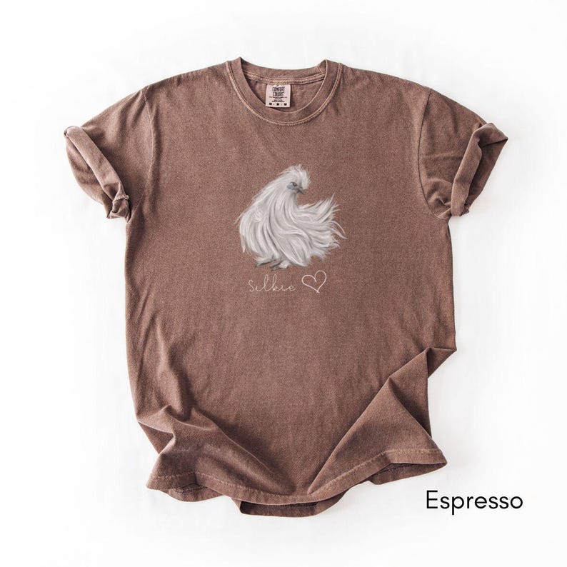 Silkie Love - Unisex Garment-dyed Silkie Chicken Tshirt, Chicken Lover ...