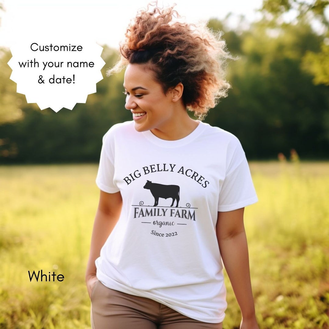 Custom Family Farm Tee Local Beef Cattle Farmer T-shirt Personalized ...