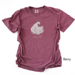 Silkie Love - Unisex Garment-dyed Silkie Chicken Tshirt, Chicken Lover ...