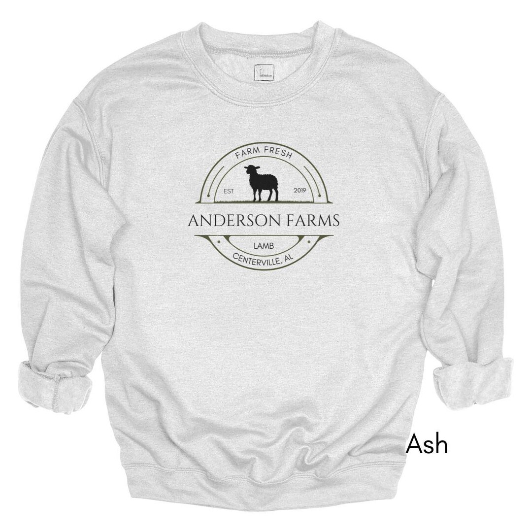 Custom Sheep Lamb Farm Unisex Sweatshirt - Local Sheep Farmer ...