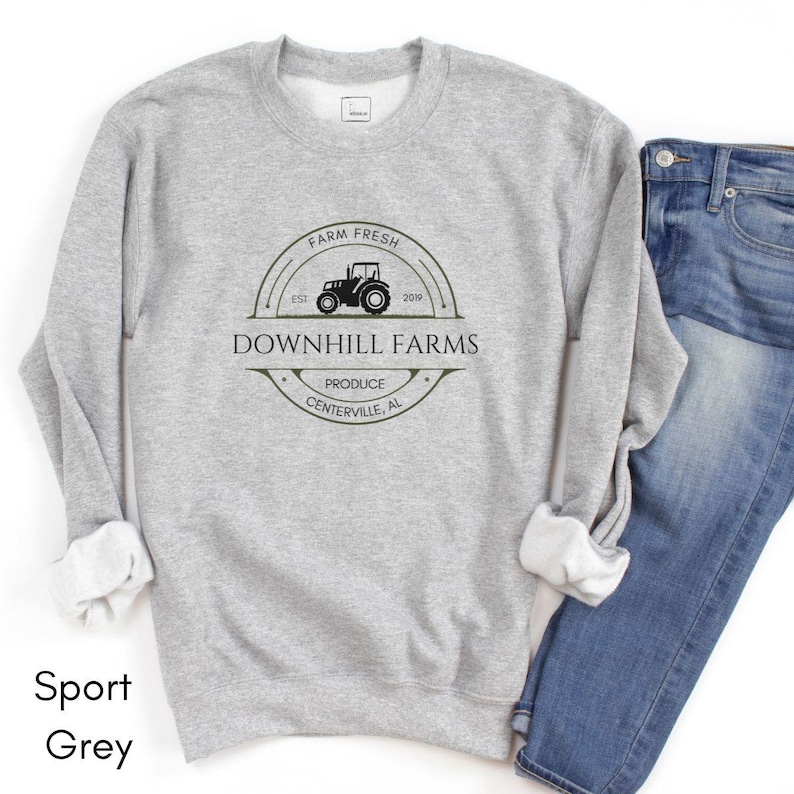 Custom Farm Sweatshirt Local Farmer Produce Dealer Personalized Farmer ...