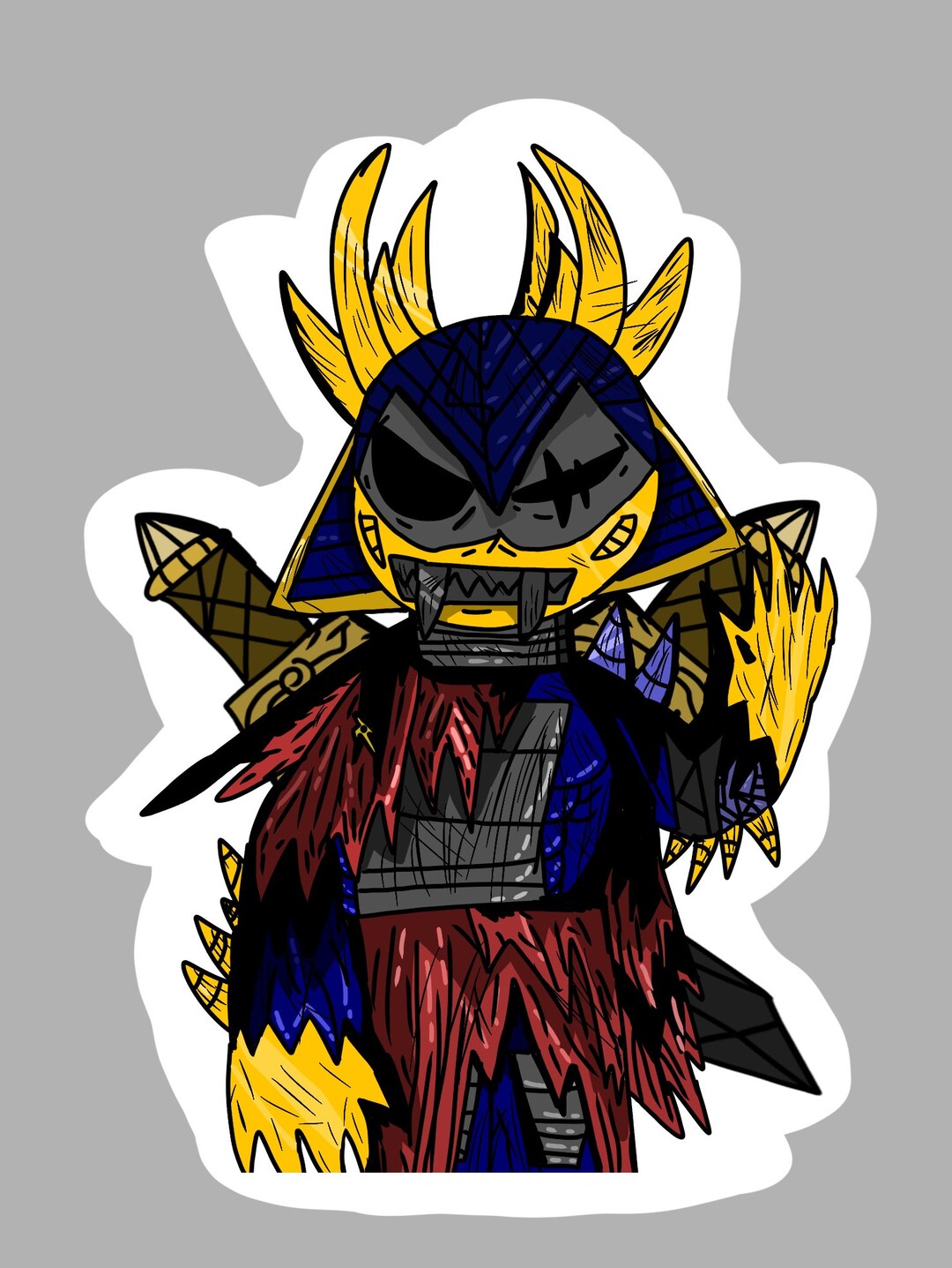 Samurai | Stickers | Decals | Diecut - Etsy