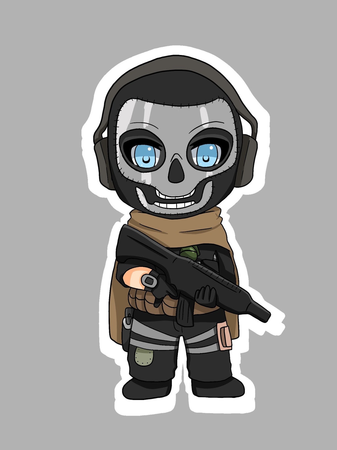 Ghost Soldier | Stickers | Decals | Diecut - Etsy