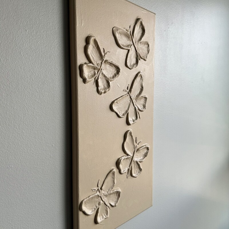 Textured Art Butterfly - Etsy