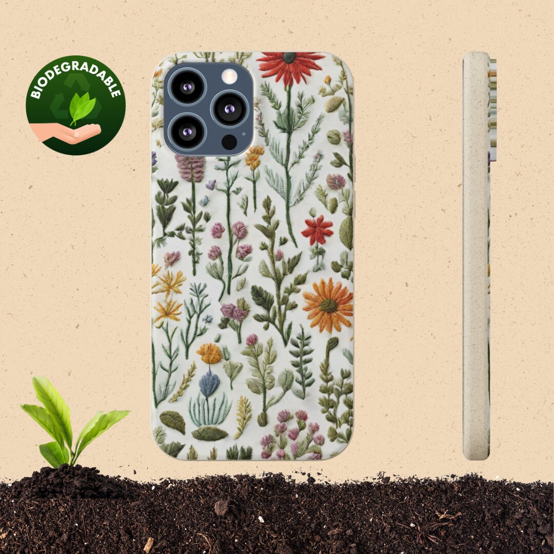 Biodegradable and Compostable Plastic Free Eco-friendly Embroidered ...