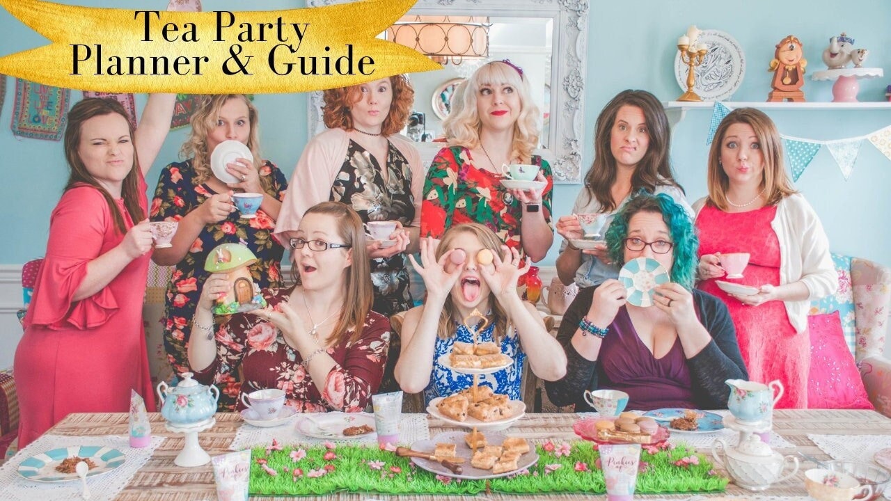 Tea Party Planner and Guide With Party Themes, Printable Tea Party ...