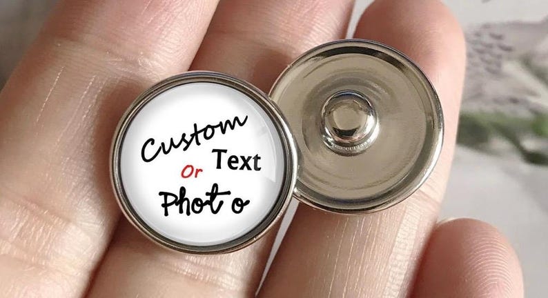 Custom Snap Buttons - Etsy