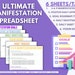 Ultimate Manifestation Spreadsheet Template for Google Sheets, Law of ...
