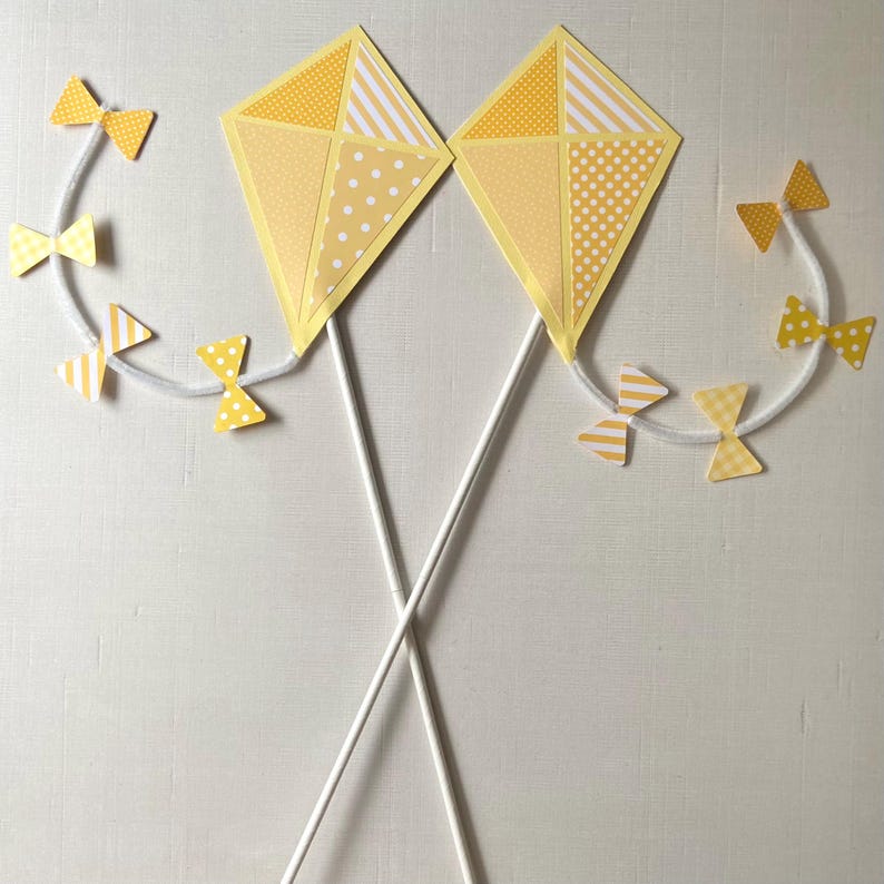 Yellow Kite for Centerpieces (one Kite) | Kite Centerpiece | Kite Table ...