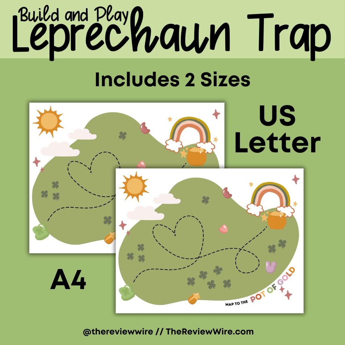 Printable St. Patrick's Day Leprechaun Trap Kit, St. Patrick’s Day ...