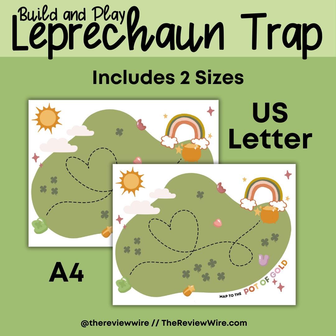 Printable St. Patrick's Day Leprechaun Trap Kit, St. Patrick’s Day ...