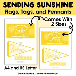 Sending Sunshine Gift Tags, Printable Gift Tags, Teacher Appreciation ...
